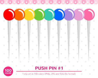 Push Pin Stickers - Etsy