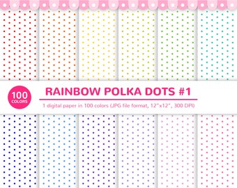 Small Rainbow Dots - Etsy