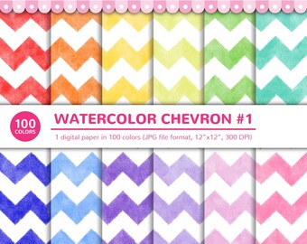Chevron Digital Paper - Etsy