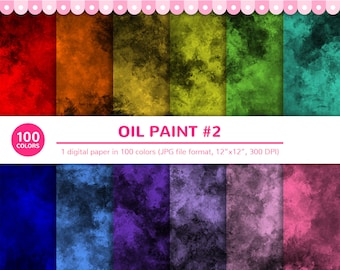 100 Colors Digital Papers: Paint Splatter 5 Paint Splash - Etsy
