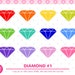 100 Colors Clip Art: Diamond, Diamond Clip Art, Diamond Clipart ...