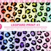 100 Colors Digital Papers: Leopard Print 1 Animal Print | Etsy