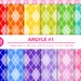 100 Colors Digital Papers: Argyle 1 Argyle Paper Geometric | Etsy