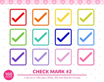 Checkmark Stickers Printable - Etsy