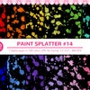 100 Colors Digital Papers: Paint Splatter #1, Paint, Splash, Stain ...