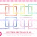 100 Colors Clip Art: Dotted Rectangle #4, Digital Frame, Frame ...