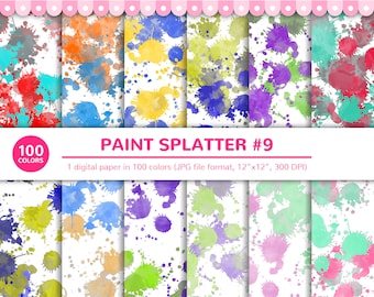 Paint Digital Paper | Etsy