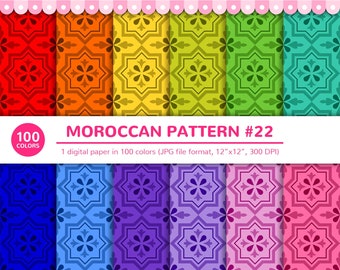Moroccan Tile Digital Patterns (Instant Download) - Etsy