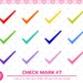 100 Colors Clip Art: Check Mark #7, Checklist Clipart, Agenda Clipart ...