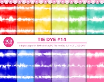 100 Colors Digital Papers: Tie Dye 5 Spiral 60's - Etsy
