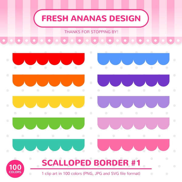 Scallop Border - Etsy