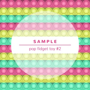 100 Colors Digital Papers: Pop Fidget Toy #2, Bubble, Fidget, Push, Pop ...