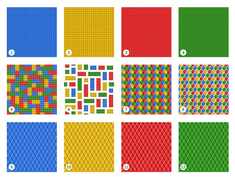 Building Blocks Paper 1 Toy Kids Bricks Build It Blocks - Etsy