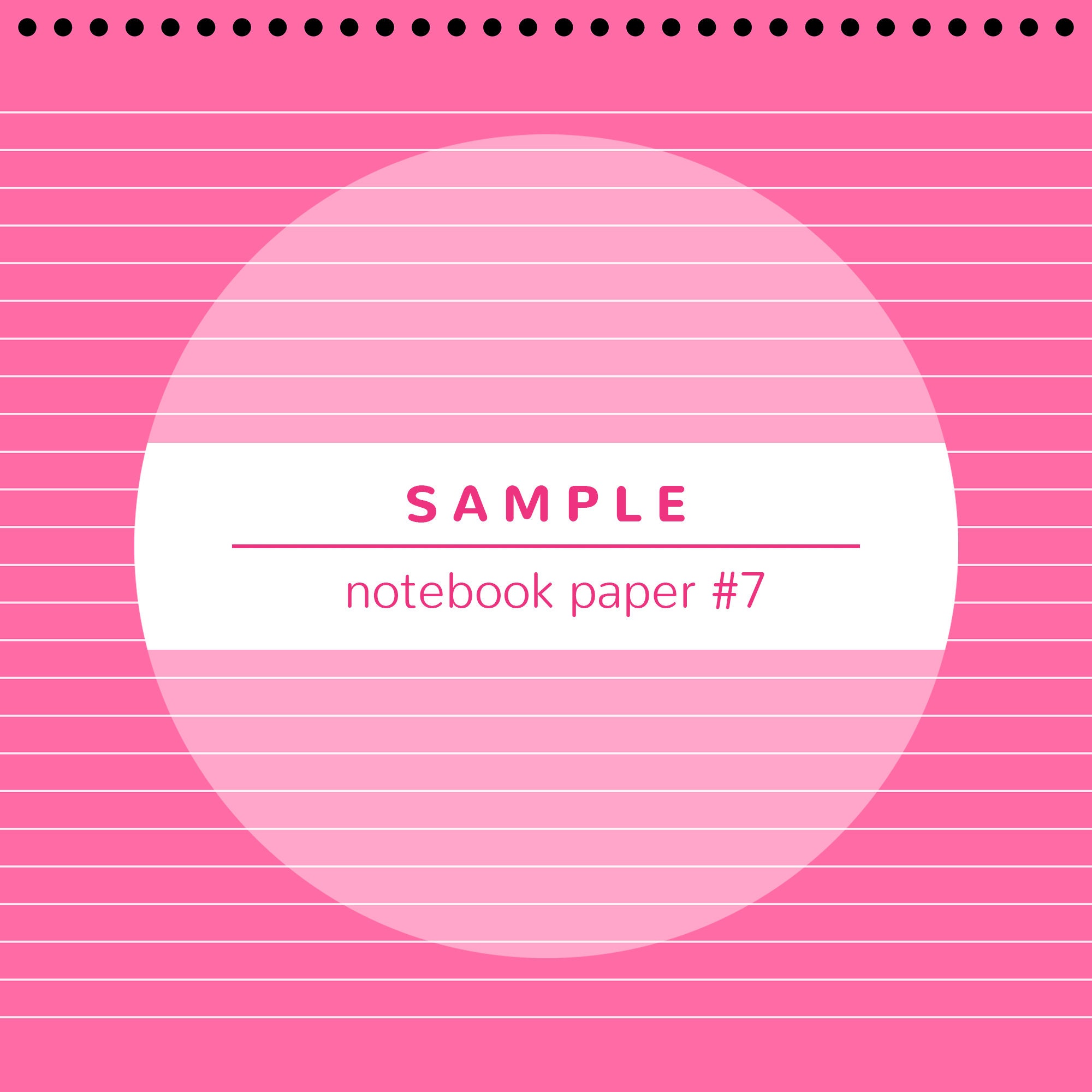 100 Colors Digital Papers: Notebook Paper #7, Lined, Ruled, Feint ...