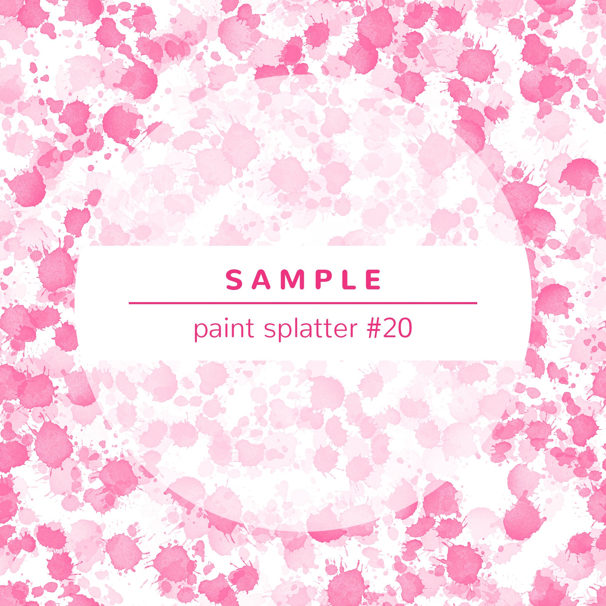 100 Colors Digital Papers: Paint Splatter 20 Paint Splash - Etsy