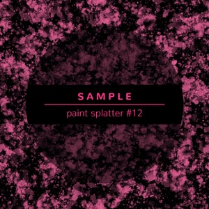 100 Colors Digital Papers: Paint Splatter #12, Paint, Splash, Stain ...