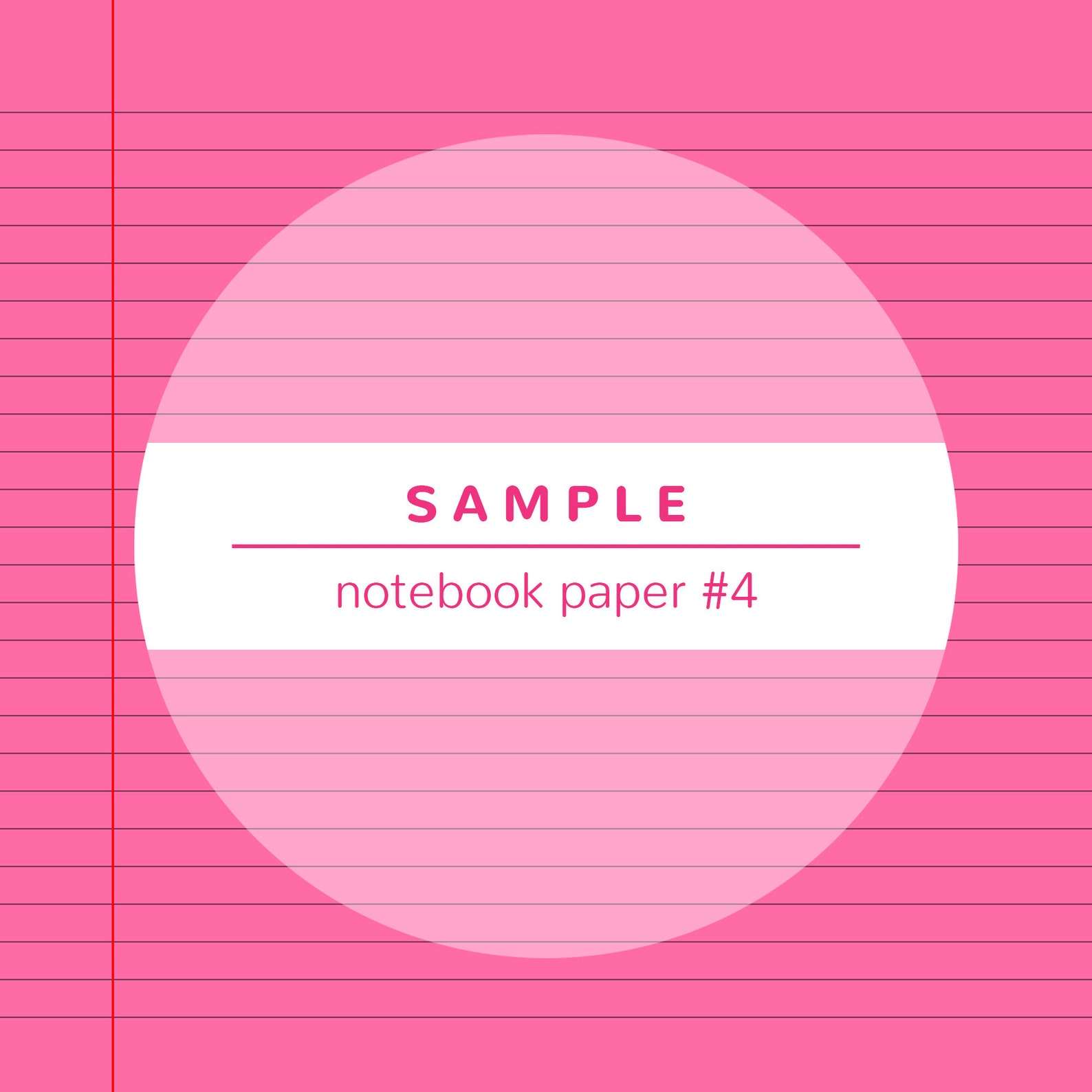 100 Colors Digital Papers: Notebook Paper #4, Lined, Ruled, Feint ...