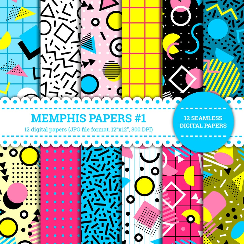 Memphis Pattern - Etsy UK