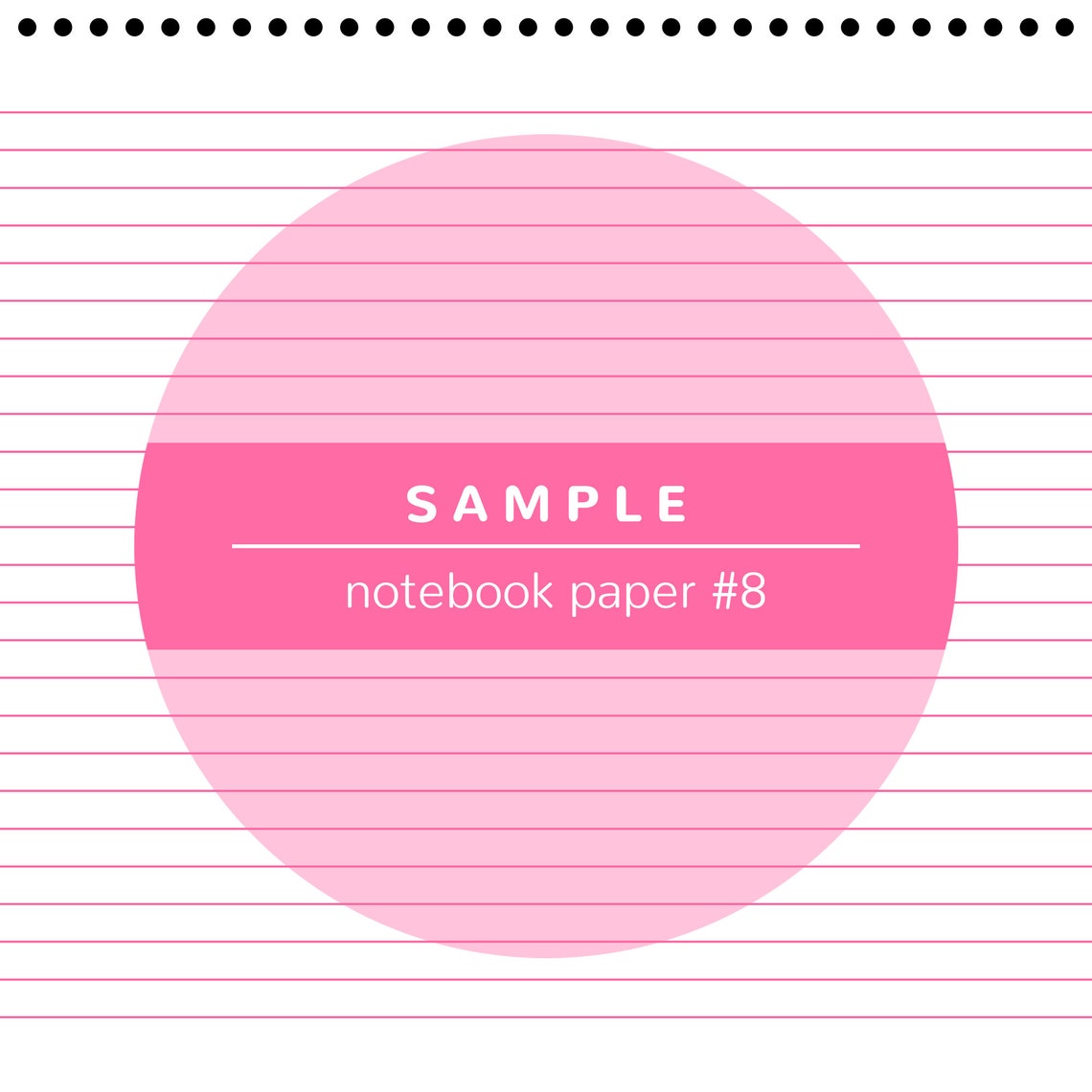 100 Colors Digital Papers: Notebook Paper #8, Lined, Ruled, Feint ...