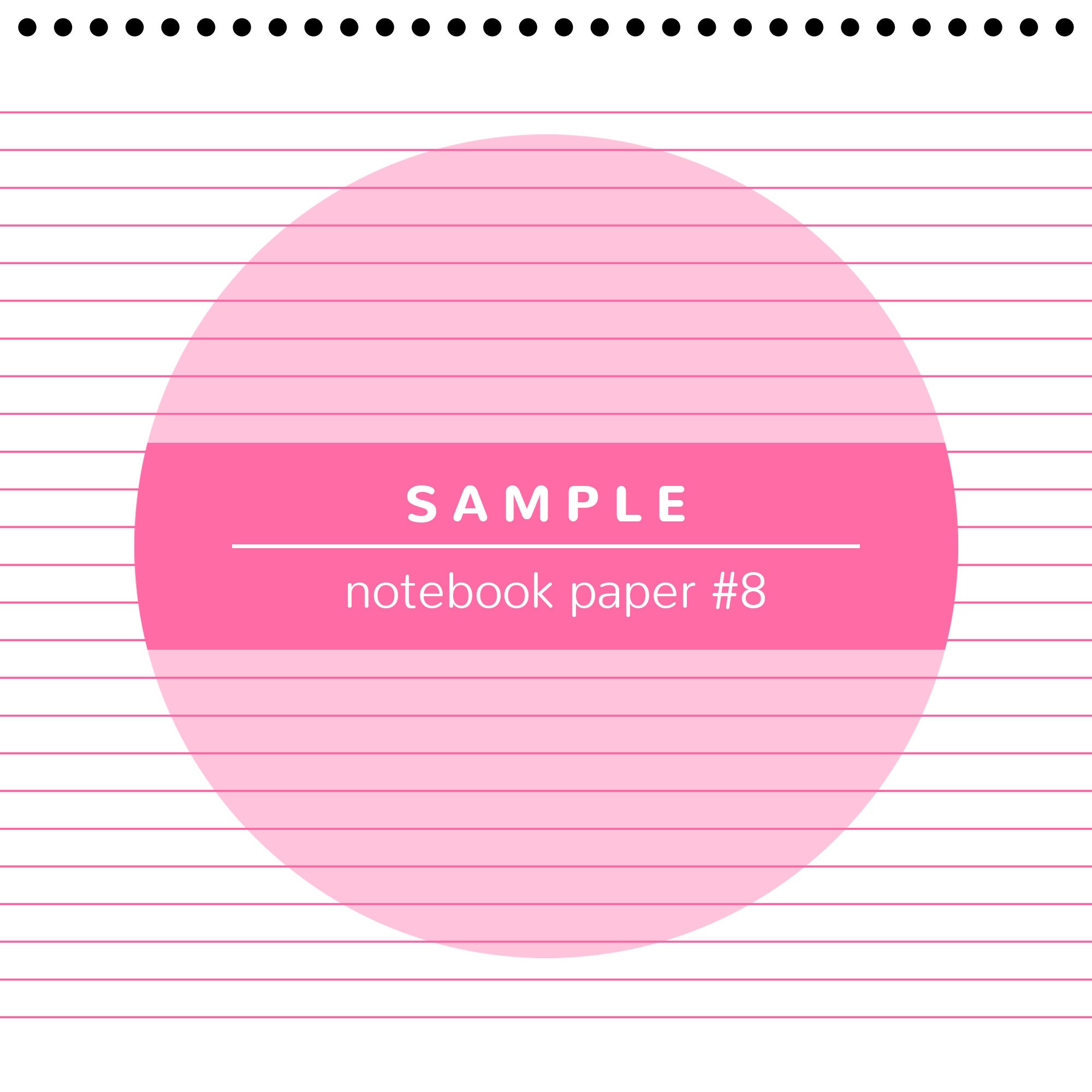 100 Colors Digital Papers: Notebook Paper #8, Lined, Ruled, Feint ...