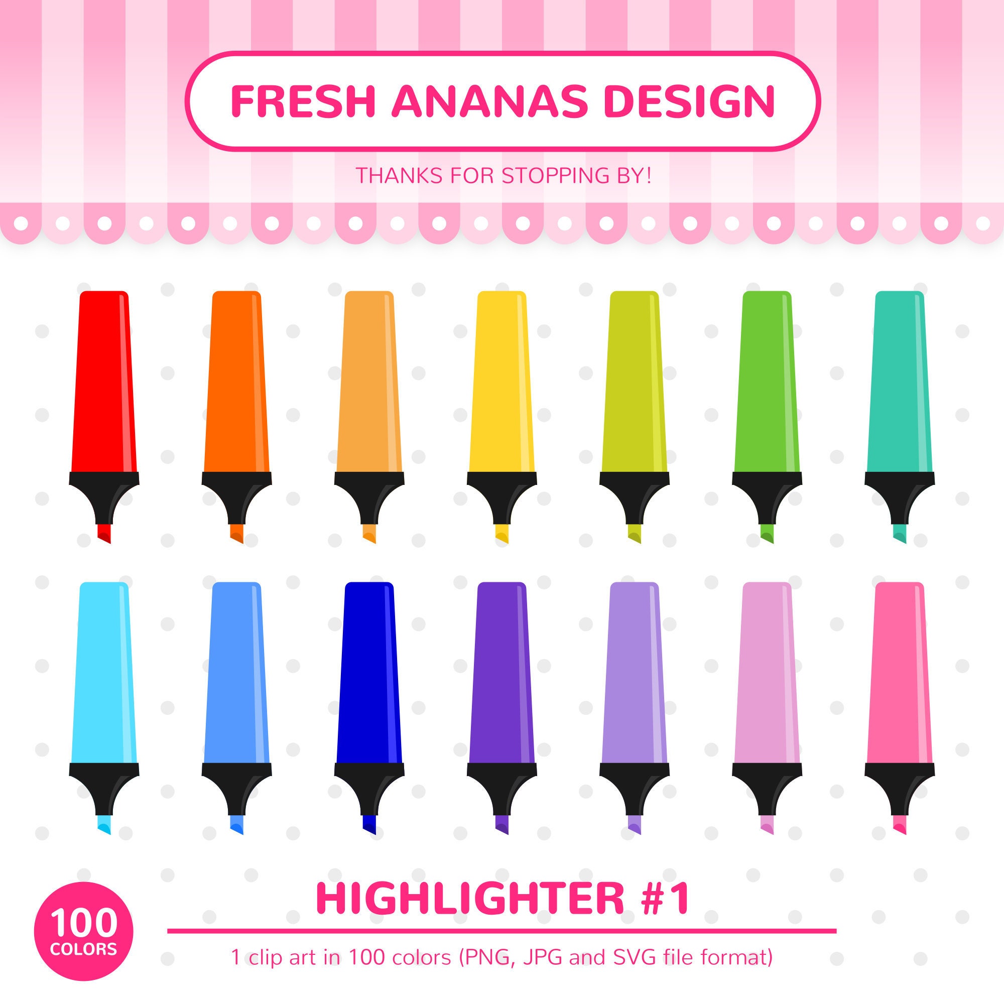 Highlighters Clipart