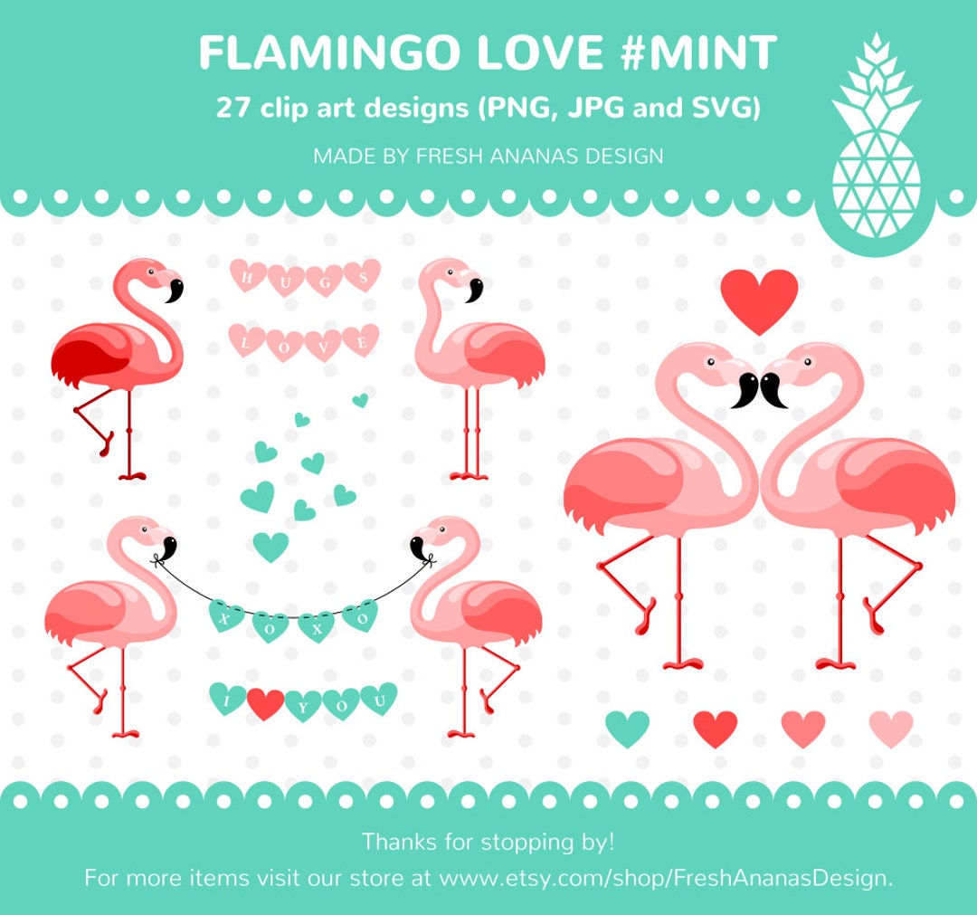 Flamingo Clipart, Flamingo Clip Art, Flamingo SVG, Flamingo, Clipart ...