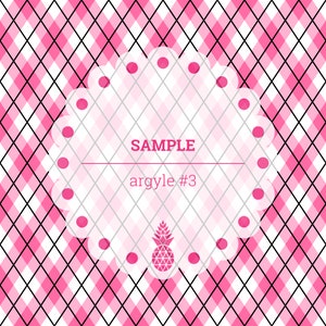 100 Colors Digital Papers: Argyle #3, Argyle Pattern, Diamond Paper ...