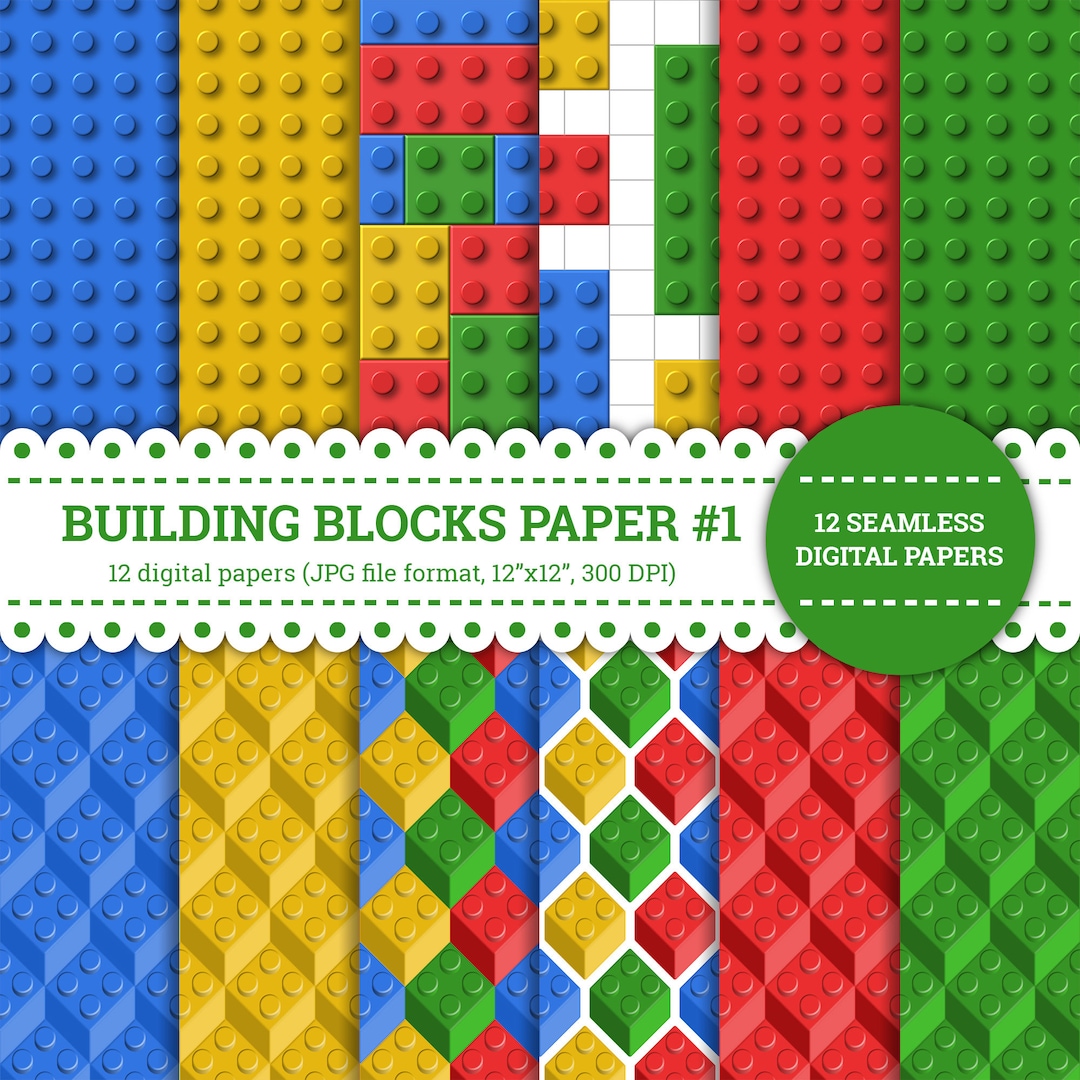 Building Blocks Paper #1, Toy, Kids, Bricks, Build It, Blocks, Play ...