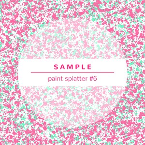 100 Colors Digital Papers: Paint Splatter #6, Paint, Splash, Stain ...