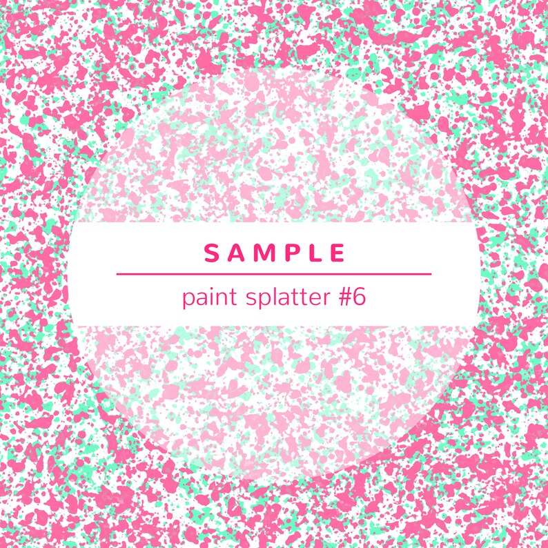 100 Colors Digital Papers: Paint Splatter #6, Paint, Splash, Stain ...