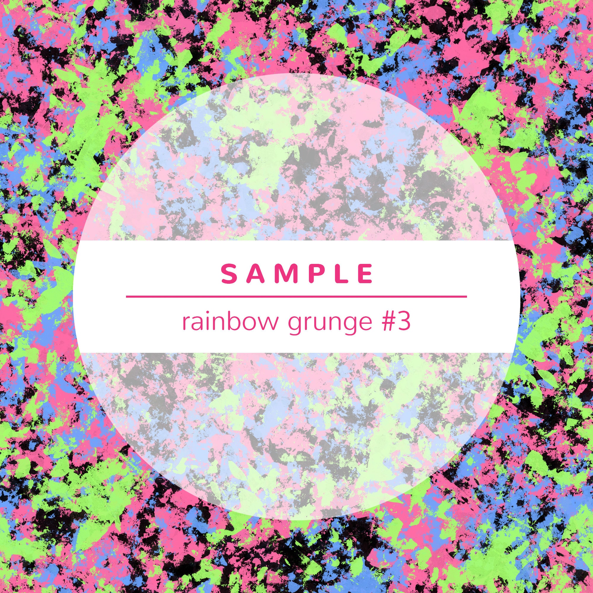100 Colors Digital Papers: Rainbow Grunge #3, 80's, 90's, Retro, Neon ...