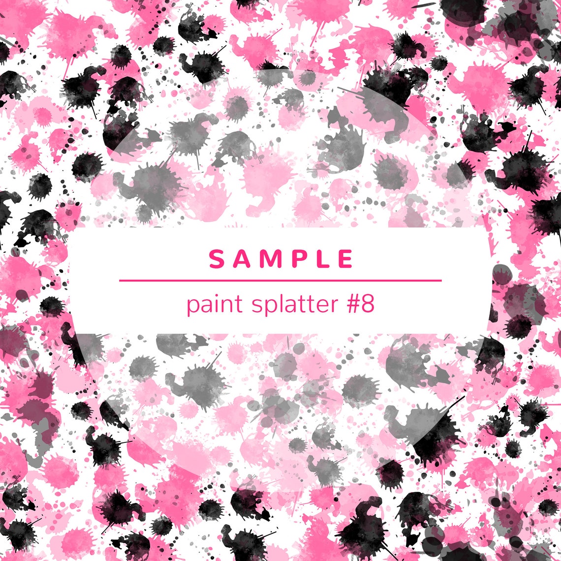 100 Colors Digital Papers: Combo Paint Splatter 1 Paint - Etsy