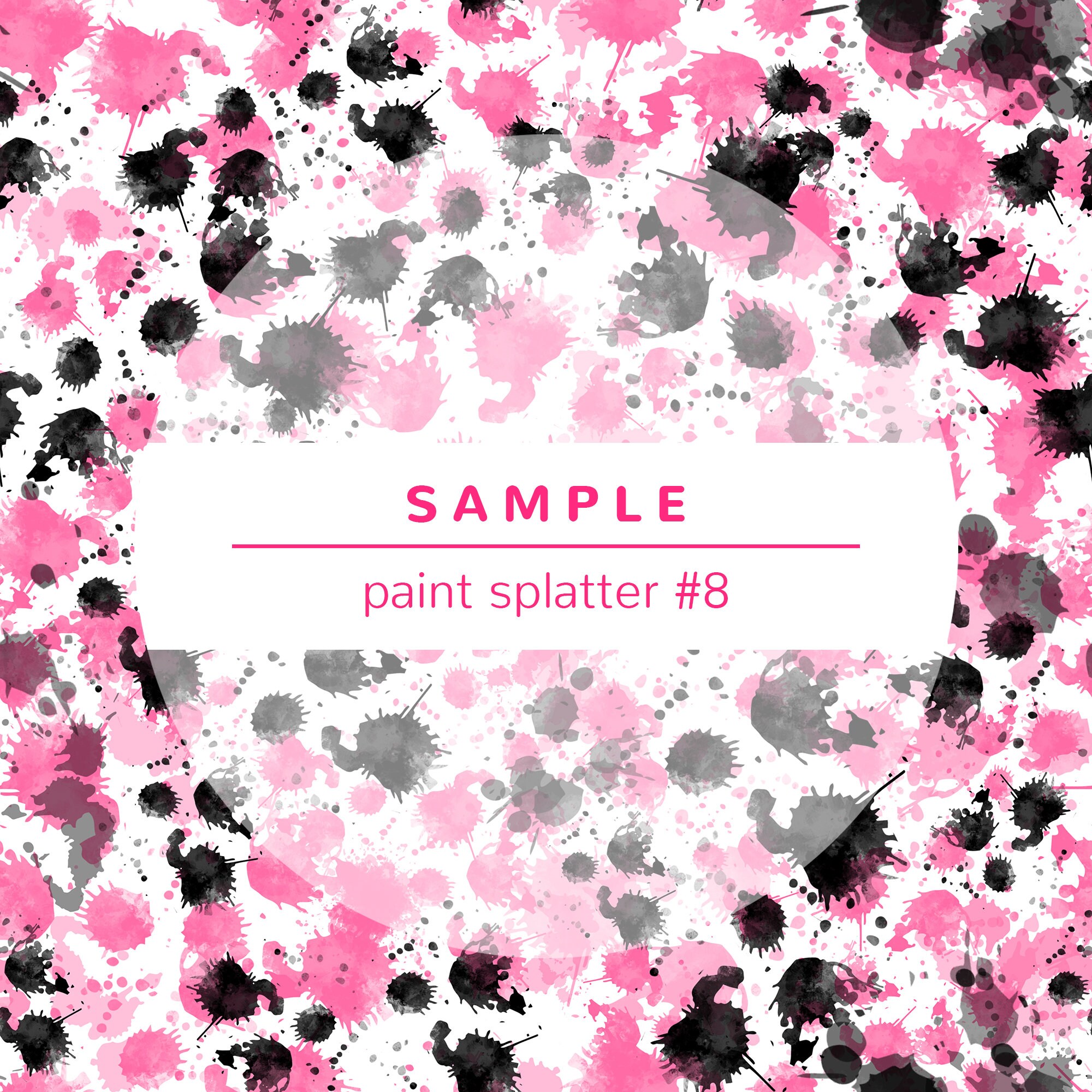100 Colors Digital Papers: Combo Paint Splatter #1, Paint, Splash ...