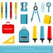 Back to School Clipart, School Clipart, School Supplies, Teacher ...