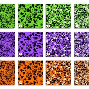 Halloween Splatter #4, Splash, Splats, Stain, Purple, Violet, Green ...