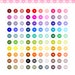 100 Colors Clip Art: Rounded Square, Square Clipart, Stickers, Rainbow ...