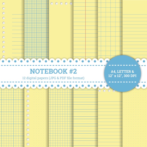 Notebook Papers - Etsy