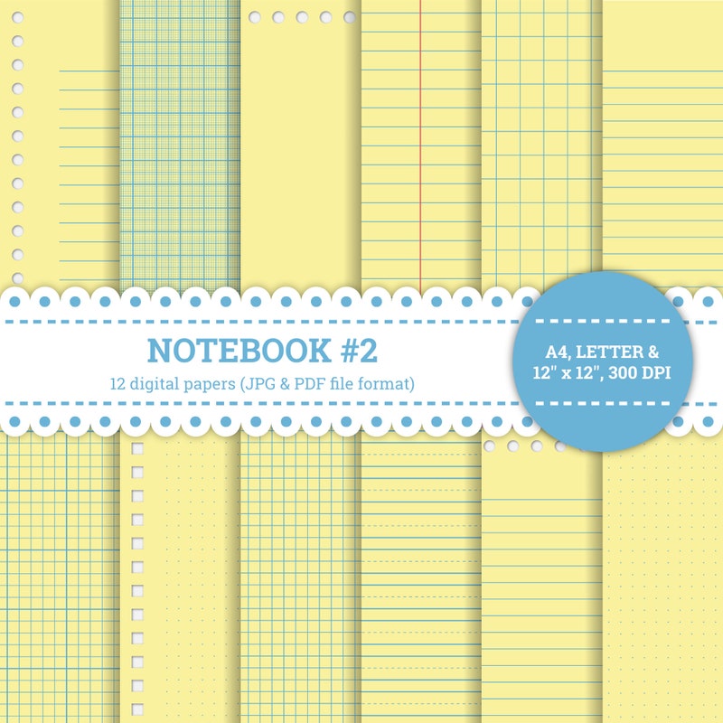Notebook Papers - Etsy