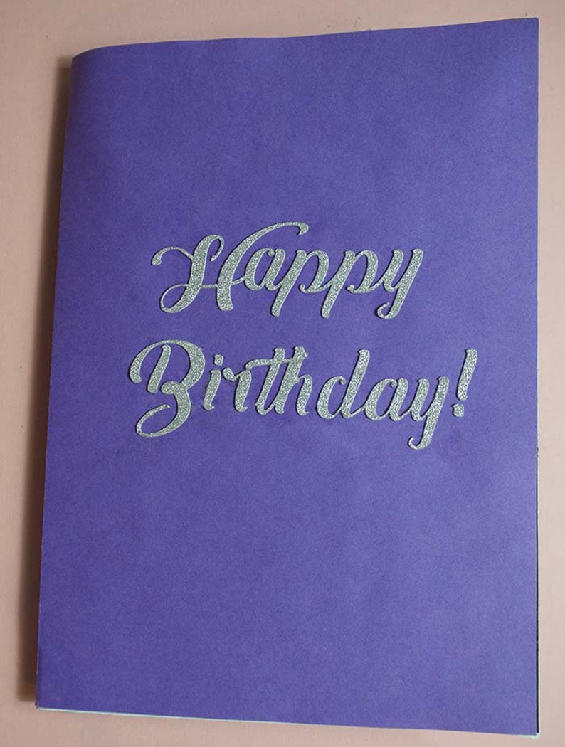 Piano card SVG Filehappy birthdaycut filePop-up Birthday | Etsy