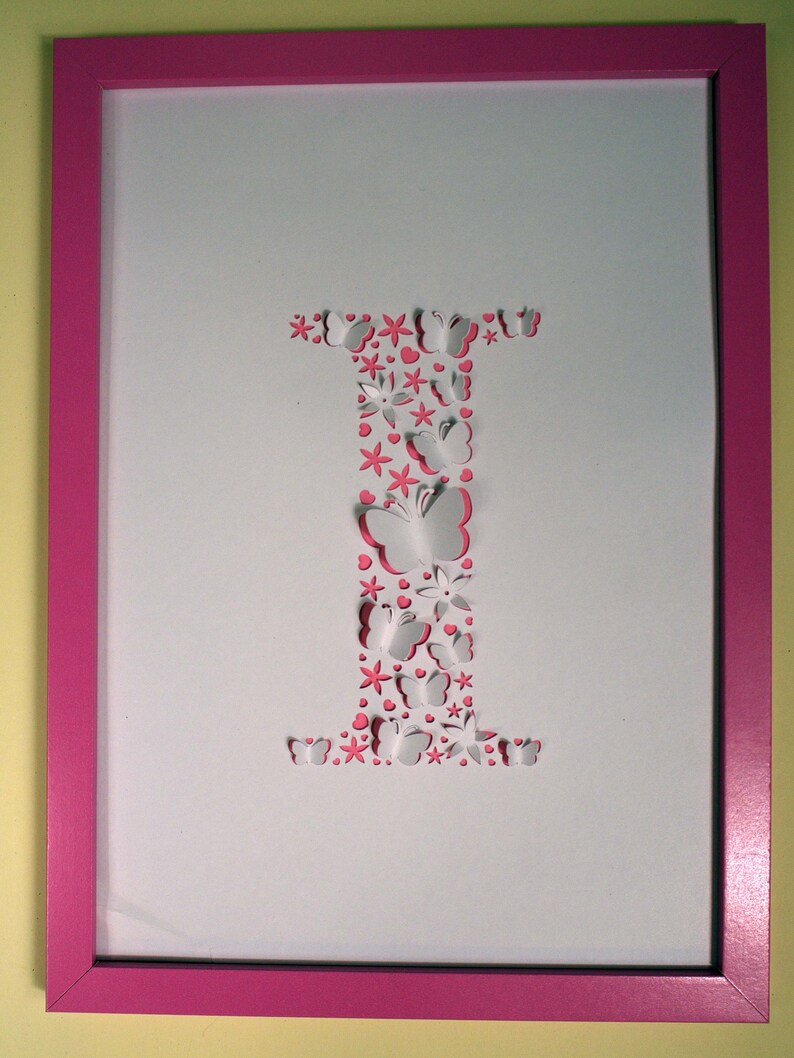 Initial I Cut File Letter I Alphabet Papercut Files - Etsy
