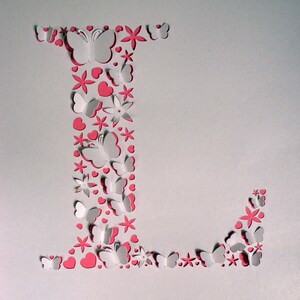 Initial L Cut File,letter L Cut File,papercut,svg,dxf,png,pdf,eps ...