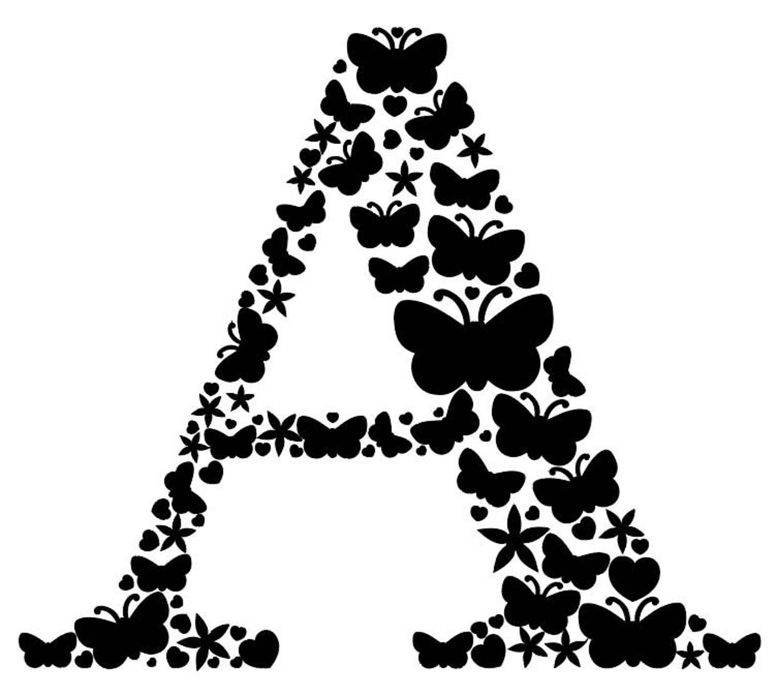 Monogram SVG Letter A Cut File Initial A Svg Files Dxf - Etsy UK