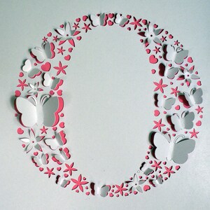 Initial O Cut File,letter O Cut File,papercut,svg,dxf,png,pdf,eps ...