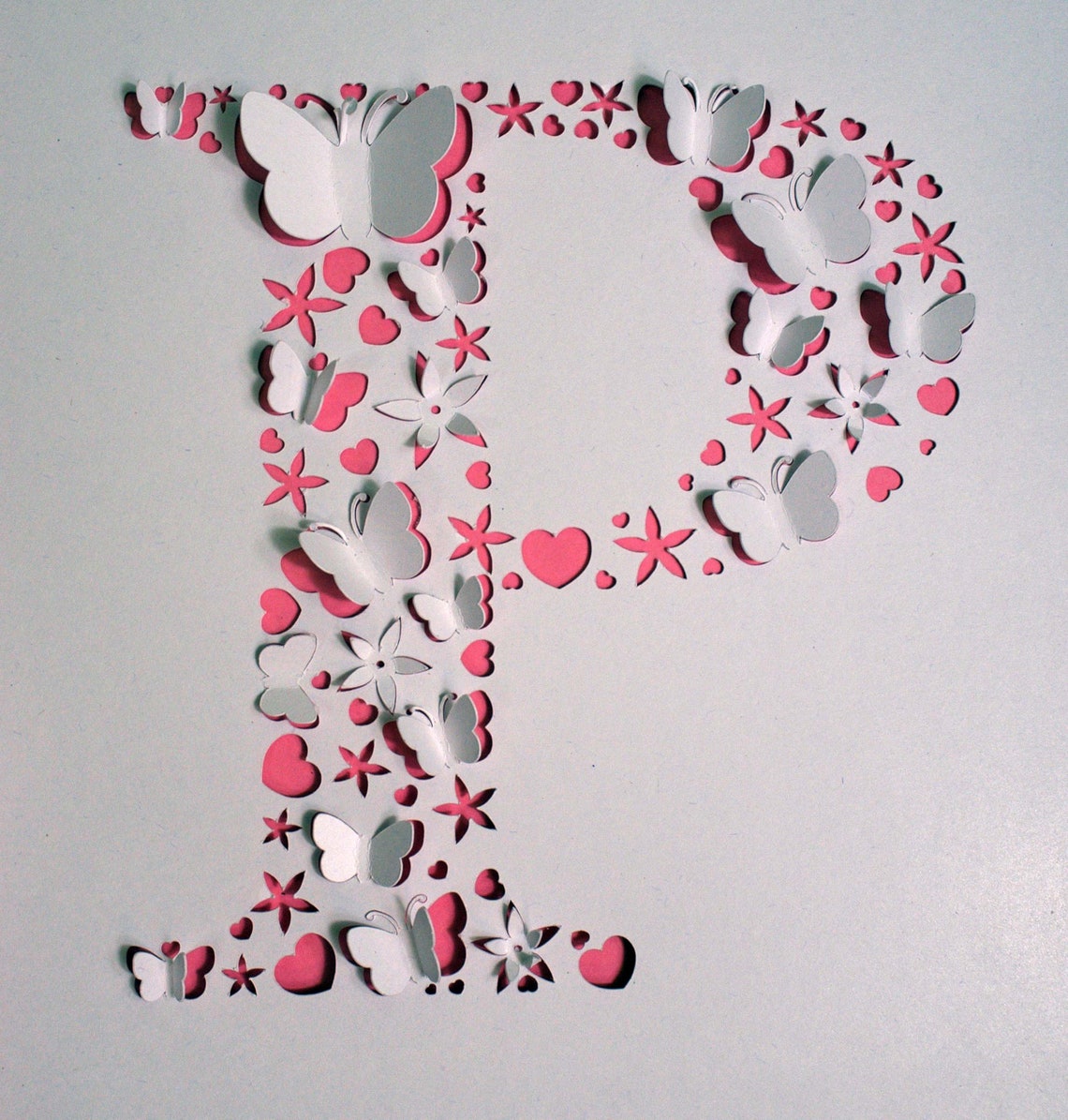 Initial P Cut File,letter P Cut File,papercut,svg,dxf,png,pdf,eps ...