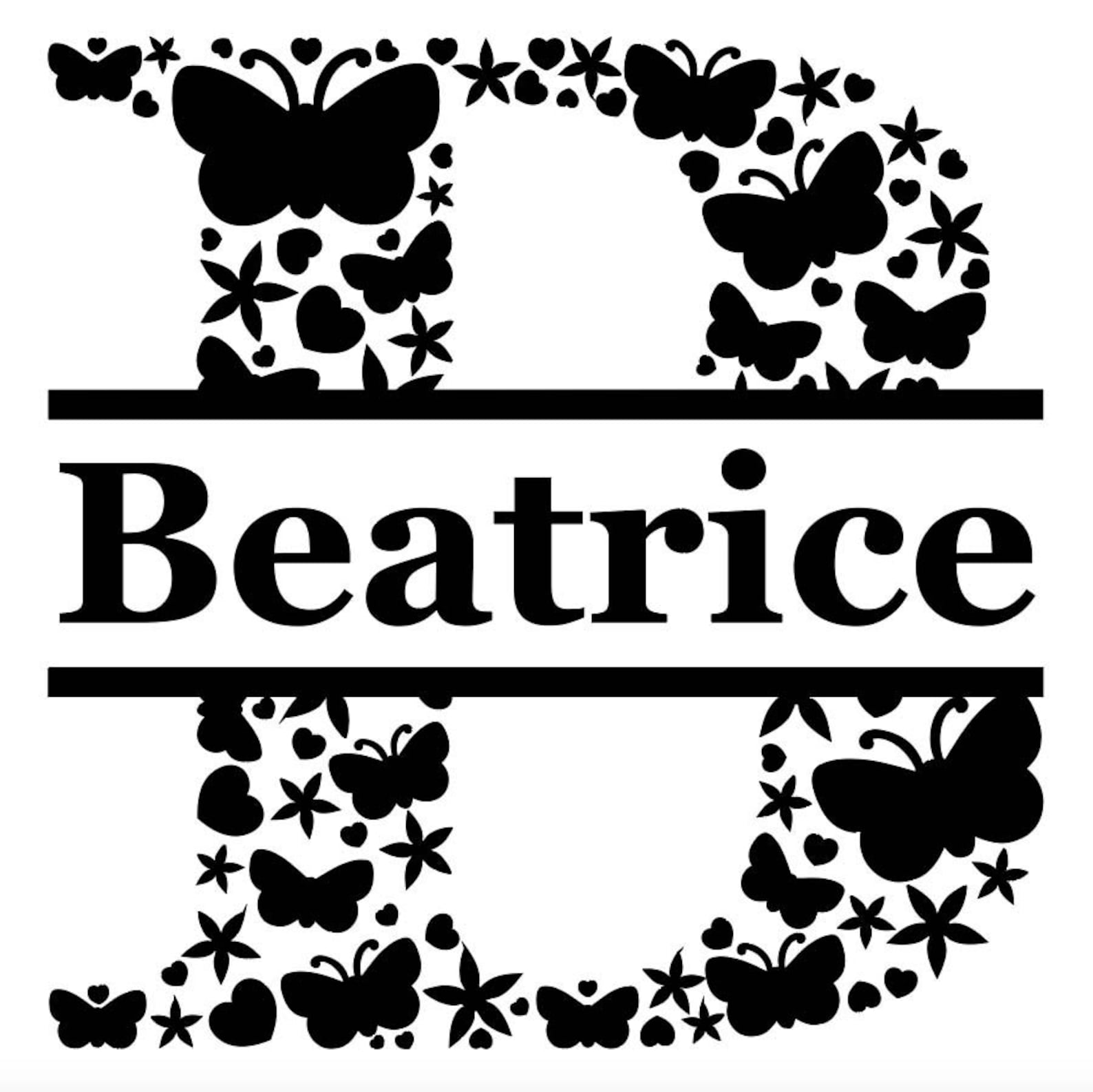 Split Letter B Svg Knockout Letter B Initial B Split - Etsy