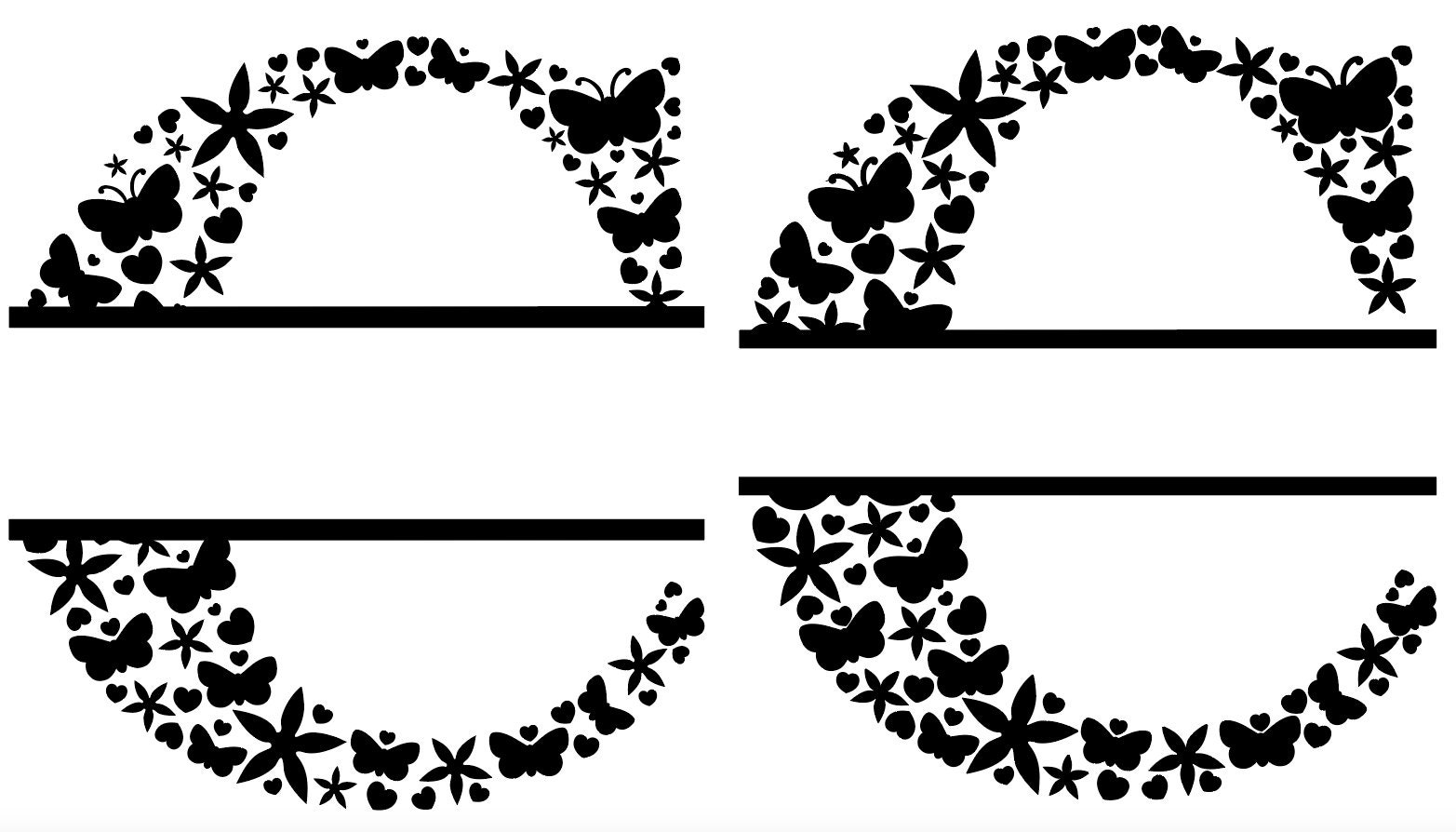 Knockout Letter C, Split Letter C Svg, Initial C, Split Monogram, Svg ...