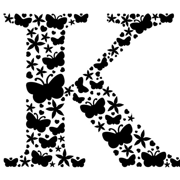 Monogram K - Etsy