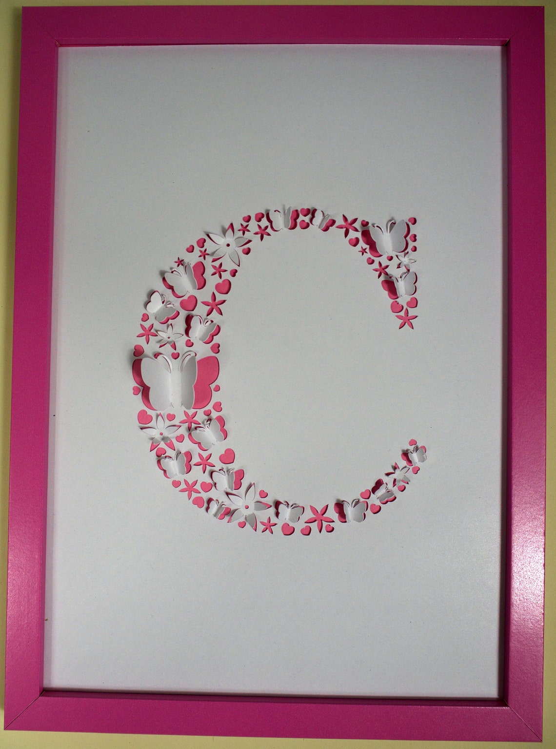 Papercut Initial C Fileletter C Cut | Etsy