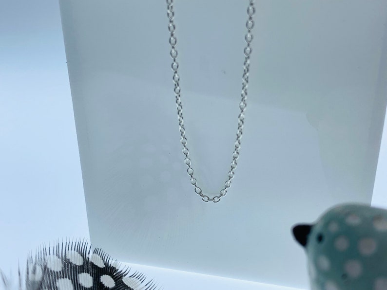 Fine Sterling Silver Rollo Chain 45cm. - Etsy Australia