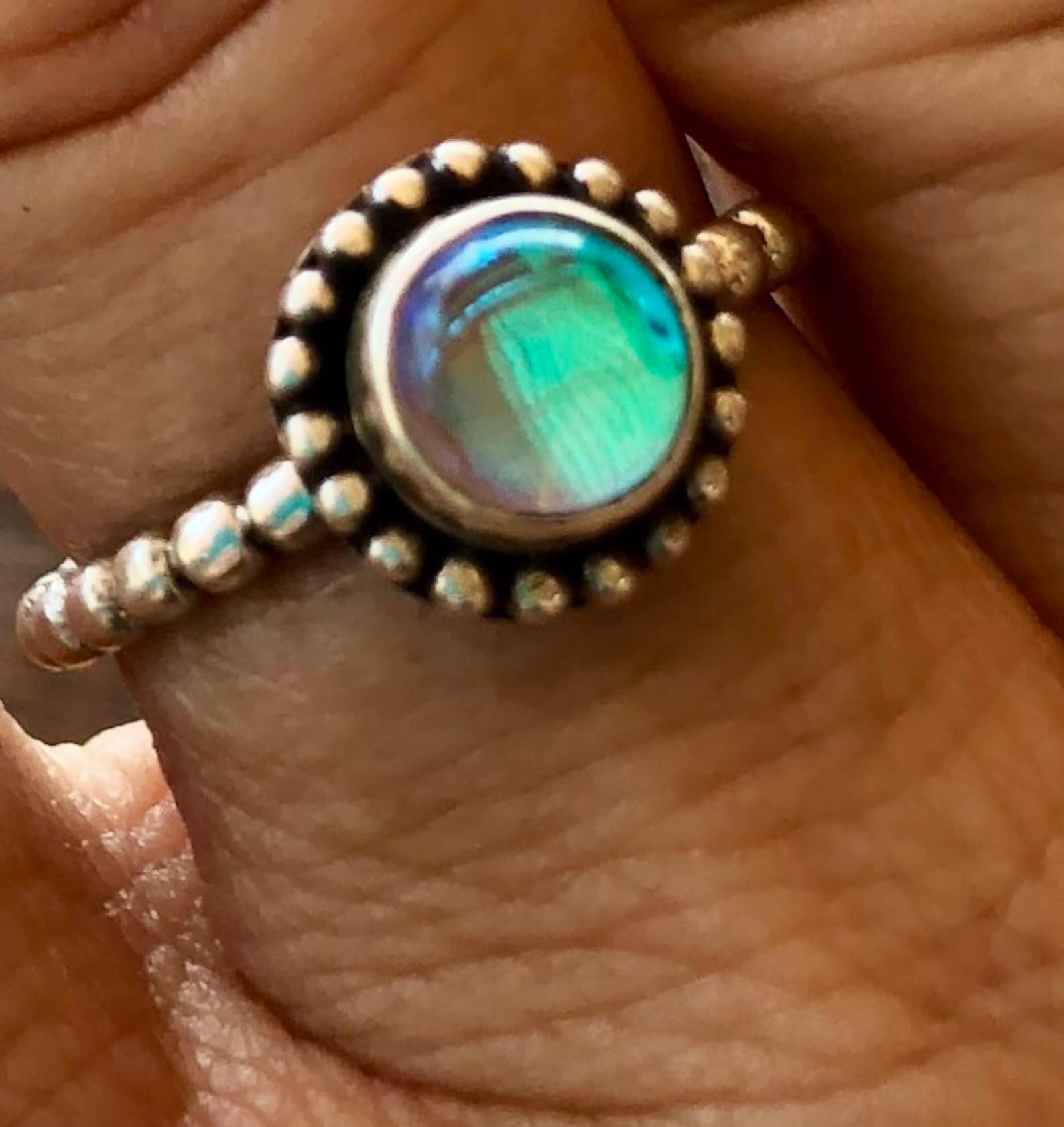 Moonstone Crystal Pandora Style Sterling Silver Ring - Etsy